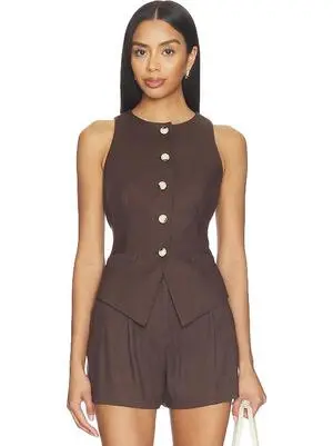 Veronica Beard Veronica Beard Hartwell Vest Brown