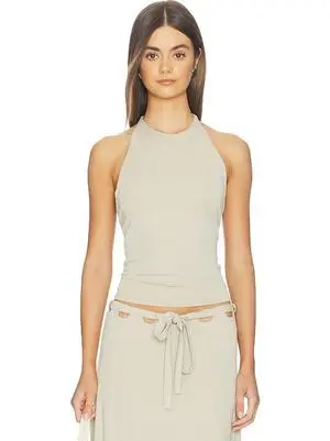 With Jéan With Jean Carrie Halter Top Sage