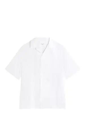 Maison Kitsuné Camp-collar Short-sleeve Shirt - Neutrals