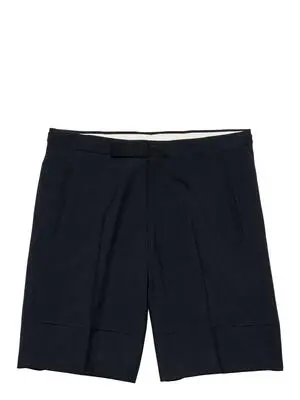 Prada Mohair And Wool Bermuda Shorts - Navy