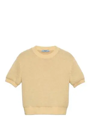 Prada Cashmere Crew-neck Sweater - Cream