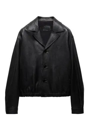 Prada Nappa Leather Jacket - Black