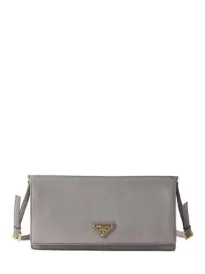 Prada Satin Mini Shoulder Bag - Graphite