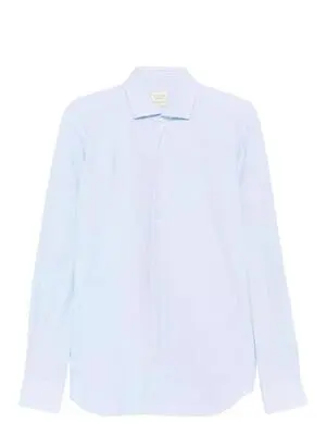 XACUS Striped Long-sleeve Shirt - Blue