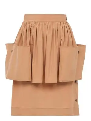 Chloé Cotton Poplin Knee-length Skirt - Reef Shell
