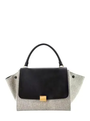 Celine Celine Trapeze Satchel Bag Grey