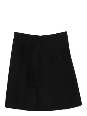 TOTEME Beaded Pleated Mini Skirt - Black