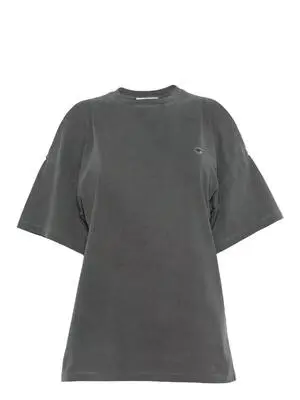 COPERNI Coperni Open-Shoulder Organic Cotton T-Shirt