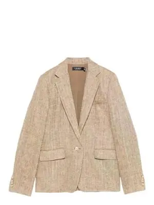 Ralph Lauren Single-breasted Herringbone Blazer - Neutrals