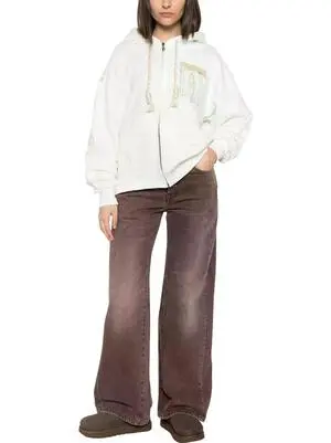 AL AIN AL AIN Zip-Up Hoodie With Logo Patch And Tassel Detail