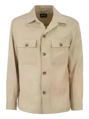BOSS Relaxed-fit Shirt Jacket - Neutrals