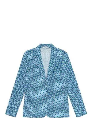 Malìparmi Printed Long-sleeved Blazer - Blue