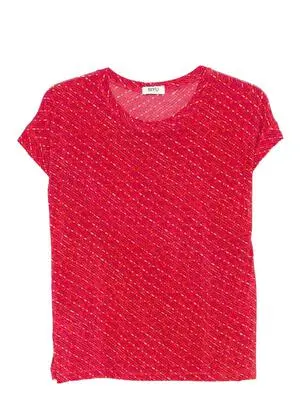 SIYU Geometric-print T-shirt - Red