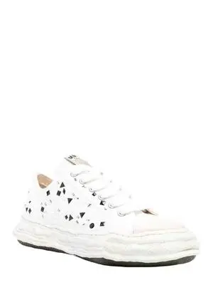 Mihara Yasuhiro Stud-embellished Chunky-sole Sneakers - White