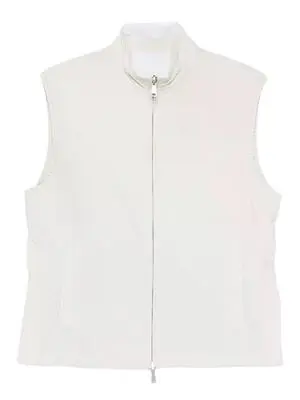 Eleventy Zip Quilted Gilet - Neutrals