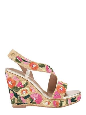 Carvela Gala Embroidered Wedge Sandals - Mult/other