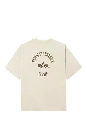 Izzue Logo-print Cotton T-shirt - Neutrals