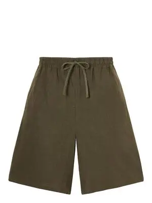 Aimé Leon Dore Linen Drawstring Shorts - Green