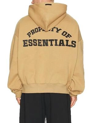 Fear Of God Fear Of God ESSENTIALS Property Lounge Half Zip Hoodie Dune