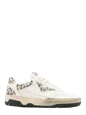 4B12 Olimpia Leopard Print Sneakers - Neutrals