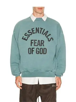 Fear Of God Campus 90's Crewneck Sweatshirt - Blue