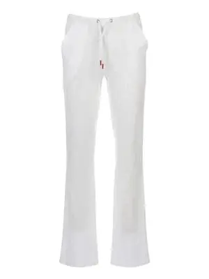 Kiton Drawstring Waistband Trousers - White