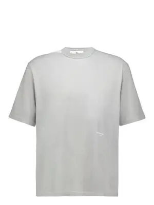 Stone Island 2100018 Combed Organic Cotton Jersey S.i. Marina Oversized-fit T-shirt With Raised Marina Print - Grey