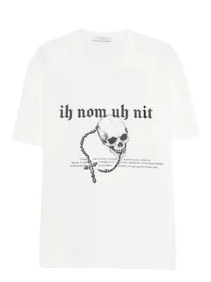 IH NOM UH NIT Skull-print T-shirt - White