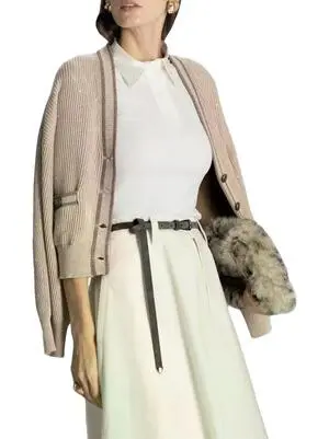 BRUNELLO CUCINELLI Brunello Cucinelli Sequin-Embellished Ribbed Cardigan
