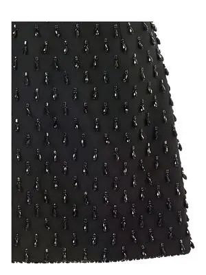 Carolina Herrera Bead-embellished A-line Skirt - Black