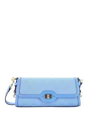 Gucci Gucci Luce Canvas Small Shoulder Bag Blue