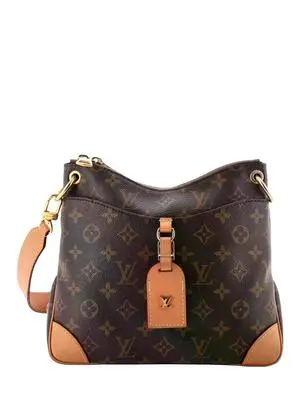LOUIS VUITTON Monogram Canvas Odeon Nm Handbag Pm - Brown