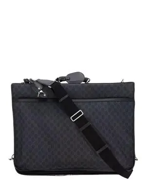 Gucci Gg Coated Canvas Travel Bag - Black