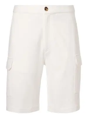 Brunello Cucinelli Cotton-blend Cargo Shorts - White