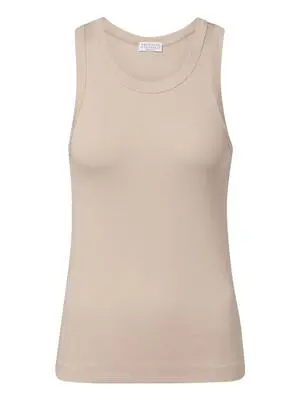 Brunello Cucinelli Monili Tank Top - Beige