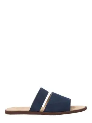 Brunello Cucinelli Suede Open Toe Sandals - Blue