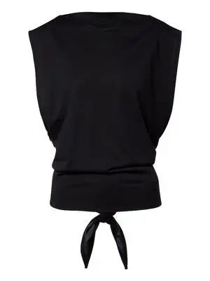 Jacquemus Marcel Moisson Top With Gold Hardware - Black