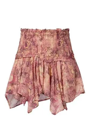 Isabel Marant Étoile Ceiva Silk Miniskirt - Pink