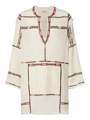Isabel Marant Étoile Freya Silk Mini Dress - White