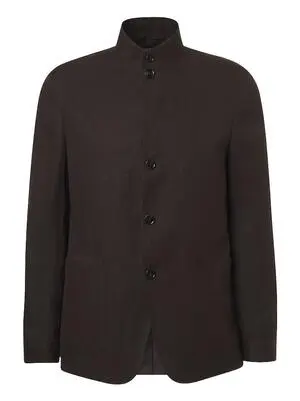 Zegna Il Conte" Linen Jacket - Brown