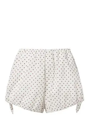 Posse Posse Rosie Polka Dot Shorts White