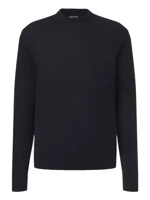 Giorgio Armani Alanui Cashmere And Silk Polo Shirt - Blue