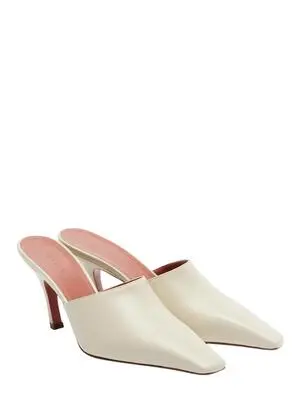 AMINA MUADDI Amina Muaddi Jamie Leather Mules