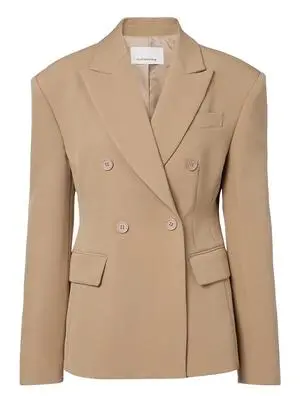 THE FRANKIE SHOP Doyer Double-breasted Blazer - Beige