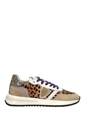 Philippe Model Philippe Model Paris Tropez 2.1 Leopard Print Sneakers Neutrals