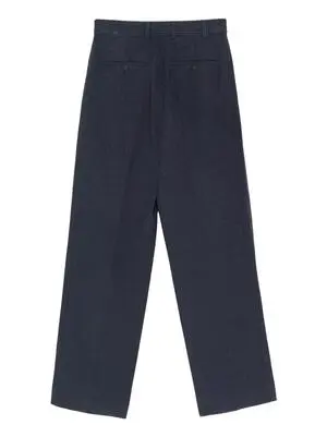 FRENKEN Striped Trousers - Blue