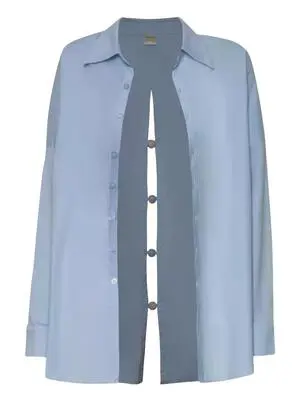 BAOBAB Wayra Back-slit Shirt - Blue