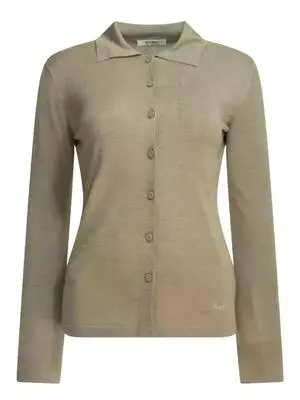 Max Mara Max Mara Collared Button-Up Cardigan Neutrals