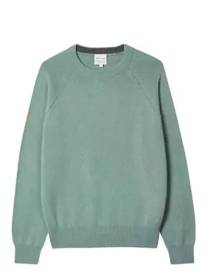 Paul Smith Paul Smith Crew Neck Raglan Sleeve Knitted Sweater Green