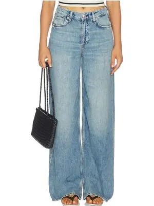 Rag & Bone Featherweight Sofie Full Wide Leg Jean - Blue
